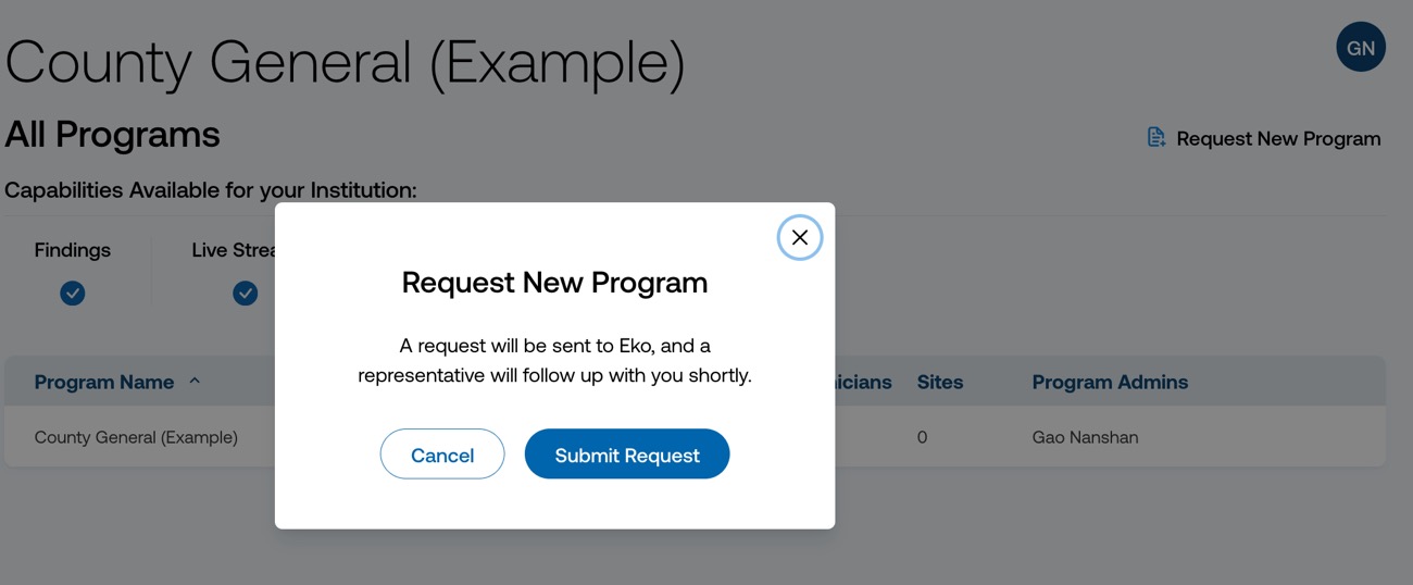 Create a new program or deactivate a program – Eko SENSORA Help Center