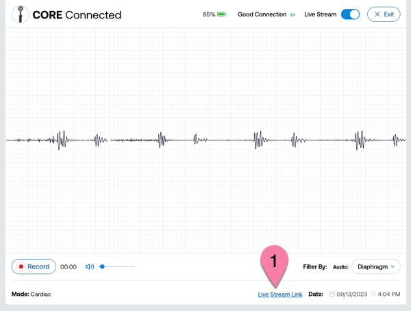 Initiate a live stream – Eko SENSORA Help Center
