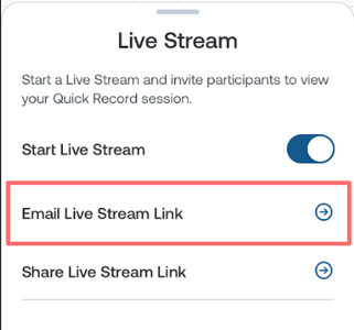 Initiate a live stream – Eko SENSORA Help Center