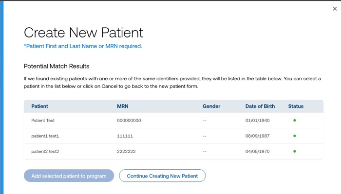 Add and manage patient profiles in the Dashboard – Eko SENSORA Help Center