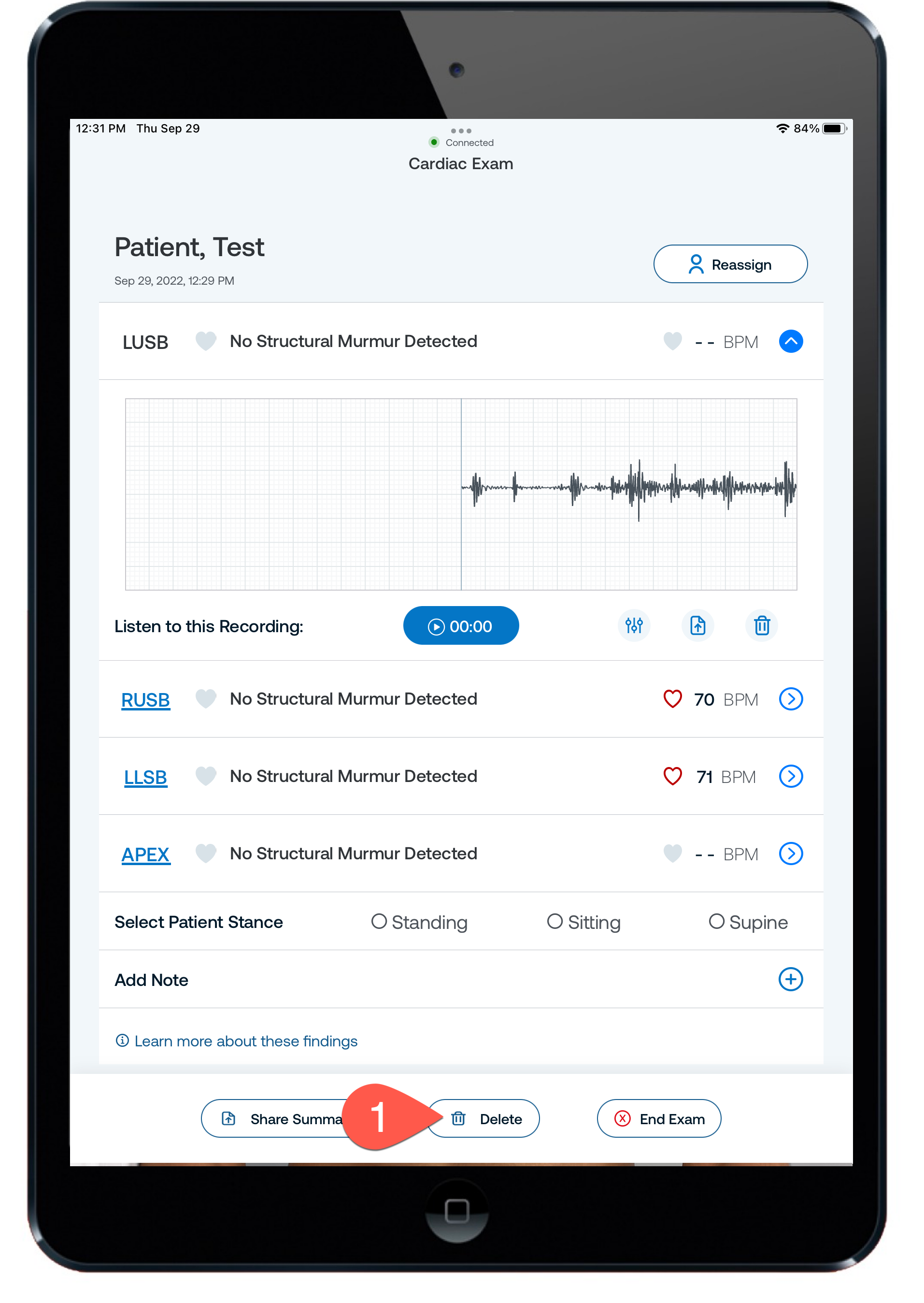 Take a full cardiac exam on the Eko App – Eko SENSORA Help Center